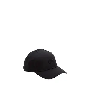 C.P. COMPANY Logo Embroidered Baseball Cap - Black