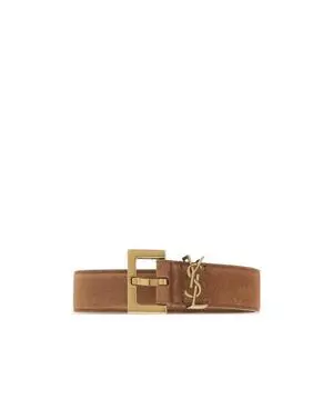 Saint Laurent Monogramme Belt With Square Buckle