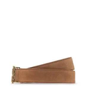 Saint Laurent Monogramme Belt With Square Buckle