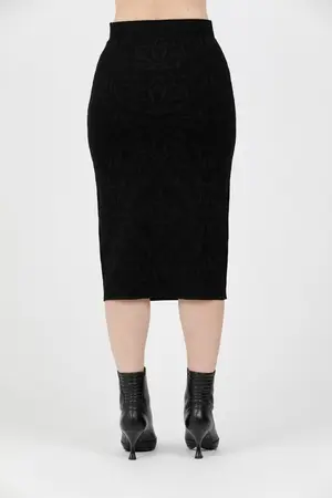 Max Mara Adunco Straight Hem Midi Skirt