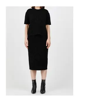 Max Mara Adunco Straight Hem Midi Skirt