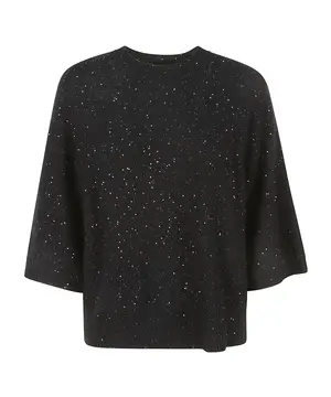 Fabiana Filippi Embellished Ribbed Sweater