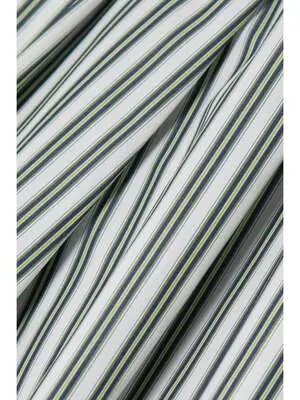 Rosie Assoulin A-line Striped Skirt With Lace Embellishment