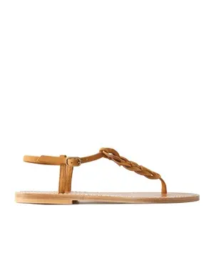 K.JACQUES Woven Suede Sandals