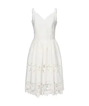 Dolce & Gabbana Sleeveless V-neck Midi Dress - No