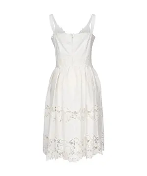 Dolce & Gabbana Sleeveless V-neck Midi Dress