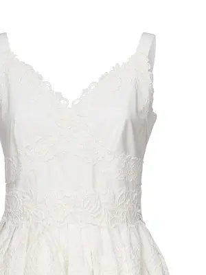 Dolce & Gabbana Sleeveless V-neck Midi Dress