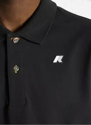 K-WAY Logo Patch Short-sleeved Polo Shirt
