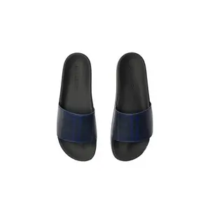 Burberry Check Slides - Midnight