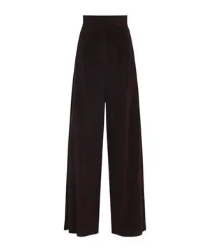 Max Mara High-waist Wide-leg Corduroy Trousers
