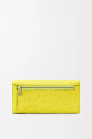 Loewe Ostrich Pebble Wallet On Chain
