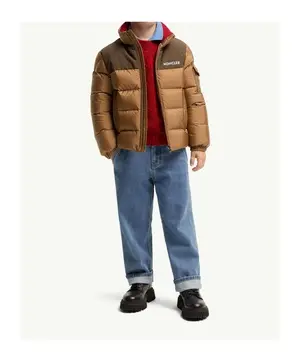 Moncler Quilted Down Jacket With Stand Collar