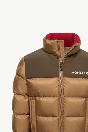 Moncler Quilted Down Jacket With Stand Collar