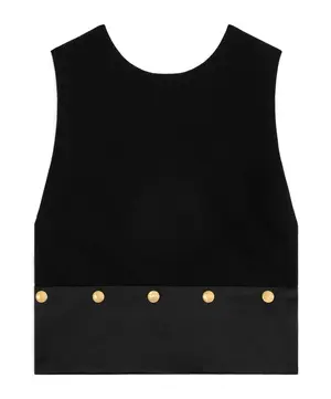 Celine Viscose Top With Open Back