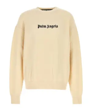 Palm Angels Logo Embroidered Crewneck Jumper