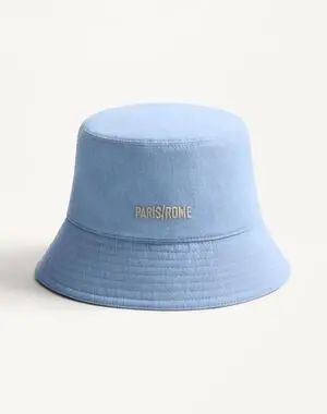 Valentino Garavani Chez Embroidered Denim Bucket Hat
