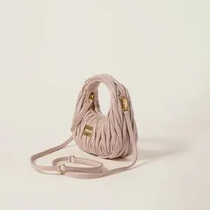 Miu Miu Wander Matelassé Nappa Leather Hobo Mini-bag