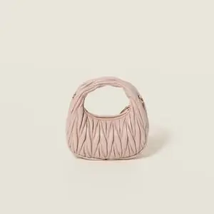 Miu Miu Wander Matelassé Nappa Leather Hobo Mini-bag