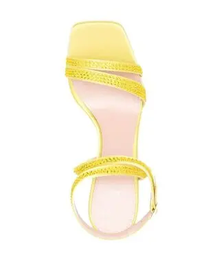 Liu Jo Leonie Hanne X Camellia Embellished Sandals - Yellow