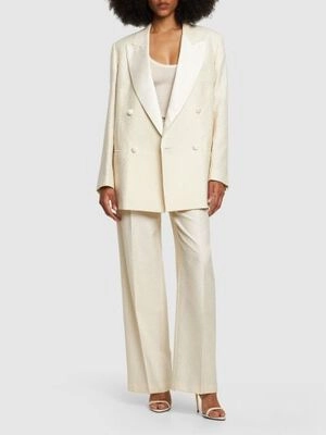 Etro Jacquard Double-breasted Suit Jacket