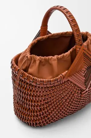Loewe Diamond Square Basket In Calfskin