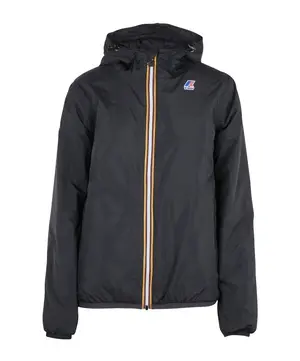 K-WAY Le Vrai 4.0 Claude Warm Hooded Jacket - Black