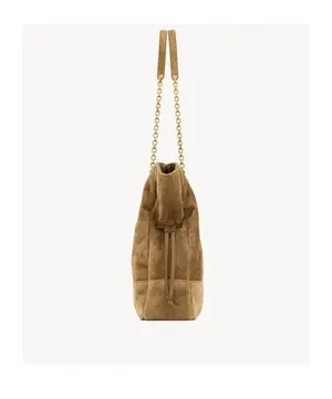 Saint Laurent Jamie Logo Plaque Drawstring Shoulder Bag