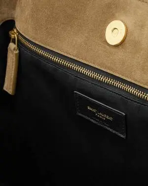 Saint Laurent Jamie Logo Plaque Drawstring Shoulder Bag