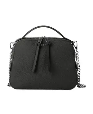 Orciani Logo Letter Shoulder Bag - Black