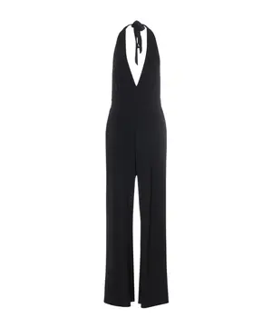 Max Mara Yarn Neck Jumpsuit - Black