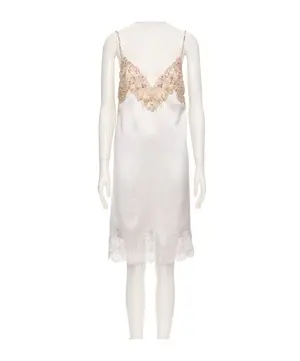 Valentino Garavani Lace Trimmed Suspender Dress - No