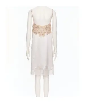 Valentino Garavani Lace Trimmed Suspender Dress