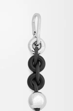 Loewe Donut Chain In Calfskin - Black