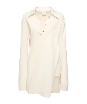 COURREGES Long-sleeved Polo Shirt - White