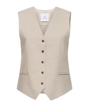 ANINE BING V-neck Vest - Nude