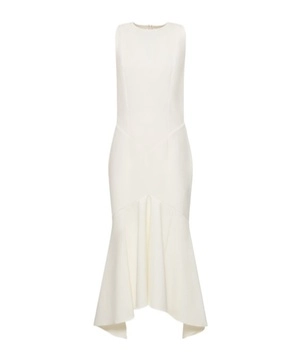 Alexandre Vauthier Sleeveless Flared Hem Dress - White