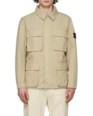 Stone Island Logo Patch Zipped Field Jacket