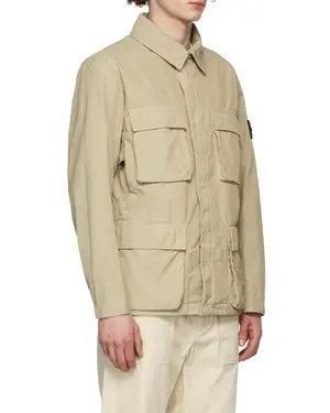 Stone Island Logo Patch Zipped Field Jacket