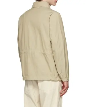 Stone Island Logo Patch Zipped Field Jacket