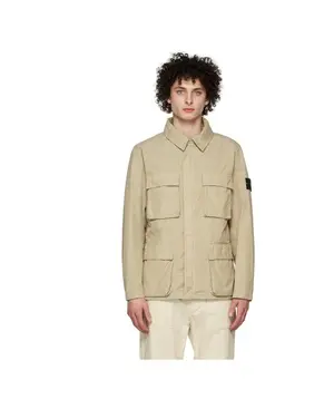 Stone Island Logo Patch Zipped Field Jacket