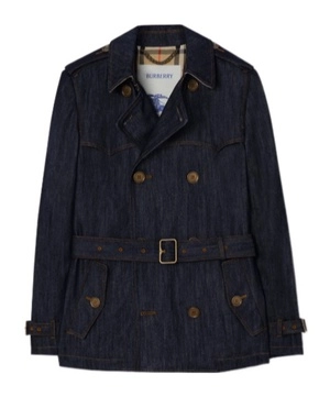 Burberry Short Denim Trench Coat