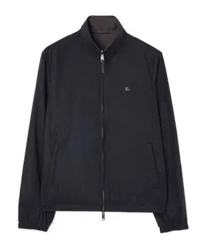 Burberry Reversible Cotton Harrington Jacket - Navy Blue
