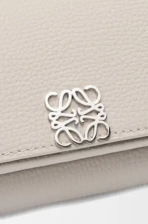 Loewe Anagram Trifold Wallet In Pebble Grained Calfskin
