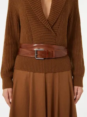 Max Mara Logo-engraved Buckle Belt
