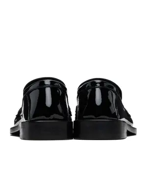 Attico Patent Leather Square Toe Loafers