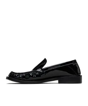 Attico Patent Leather Square Toe Loafers