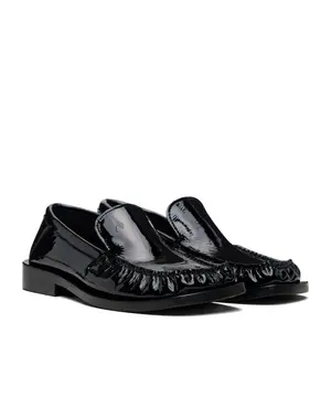 Attico Patent Leather Square Toe Loafers