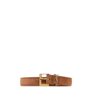 Saint Laurent Cassandre Thin Belt With Square Buckle