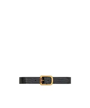 Saint Laurent Cylinder Buckle Belt