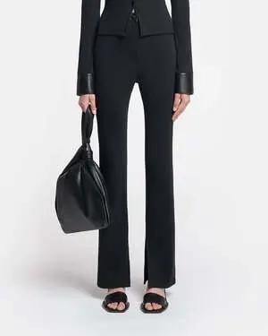 Nanushka Slim-leg Fine-ribbed Trousers